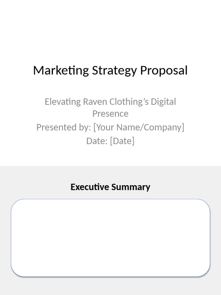 Raven Clothing Marketing Strategy Enhanced | PDF | Search Engine ...