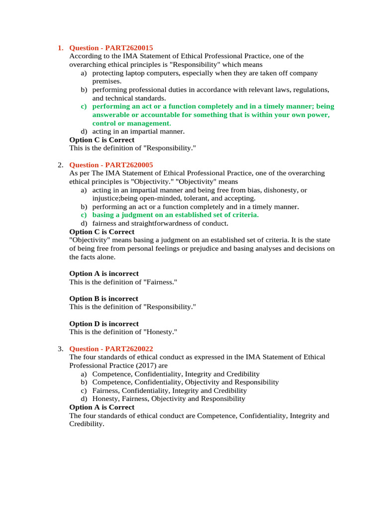 IMA Ethics & Standards Guide | PDF | Conflict Of Interest | Credibility