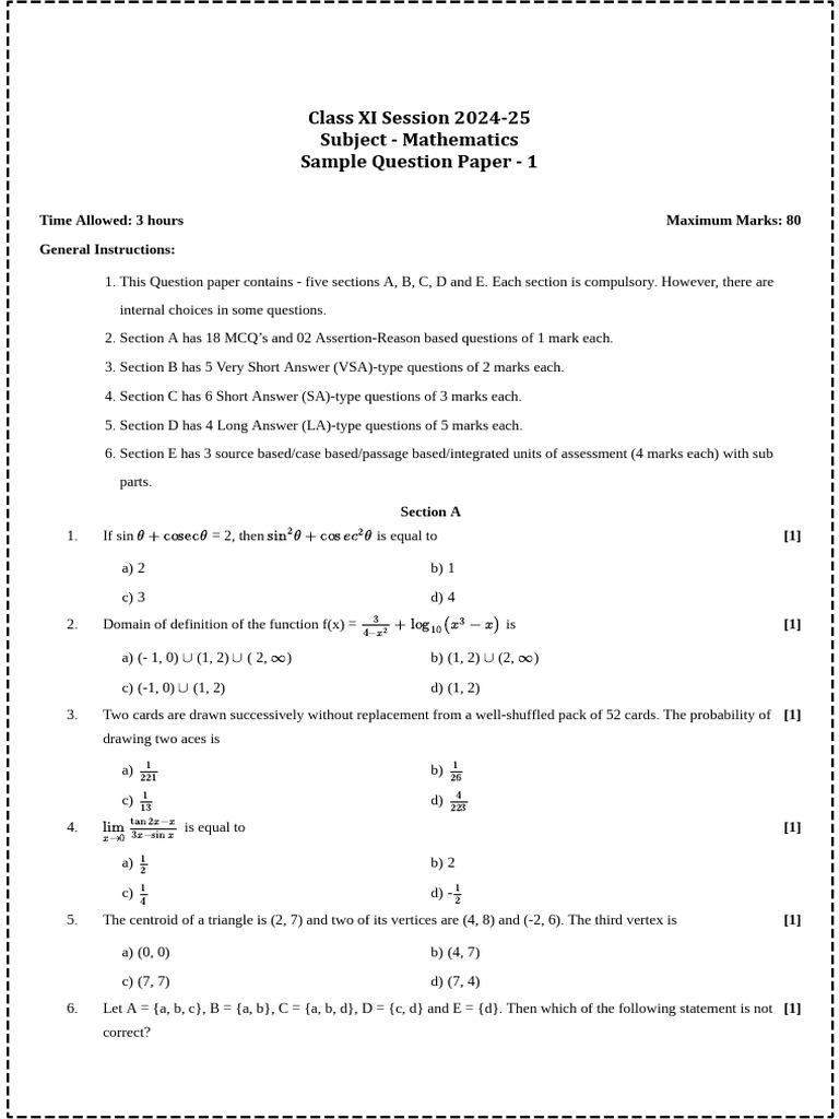 XIth Maths 24-25 | PDF | Elementary Geometry | Euclidean Geometry