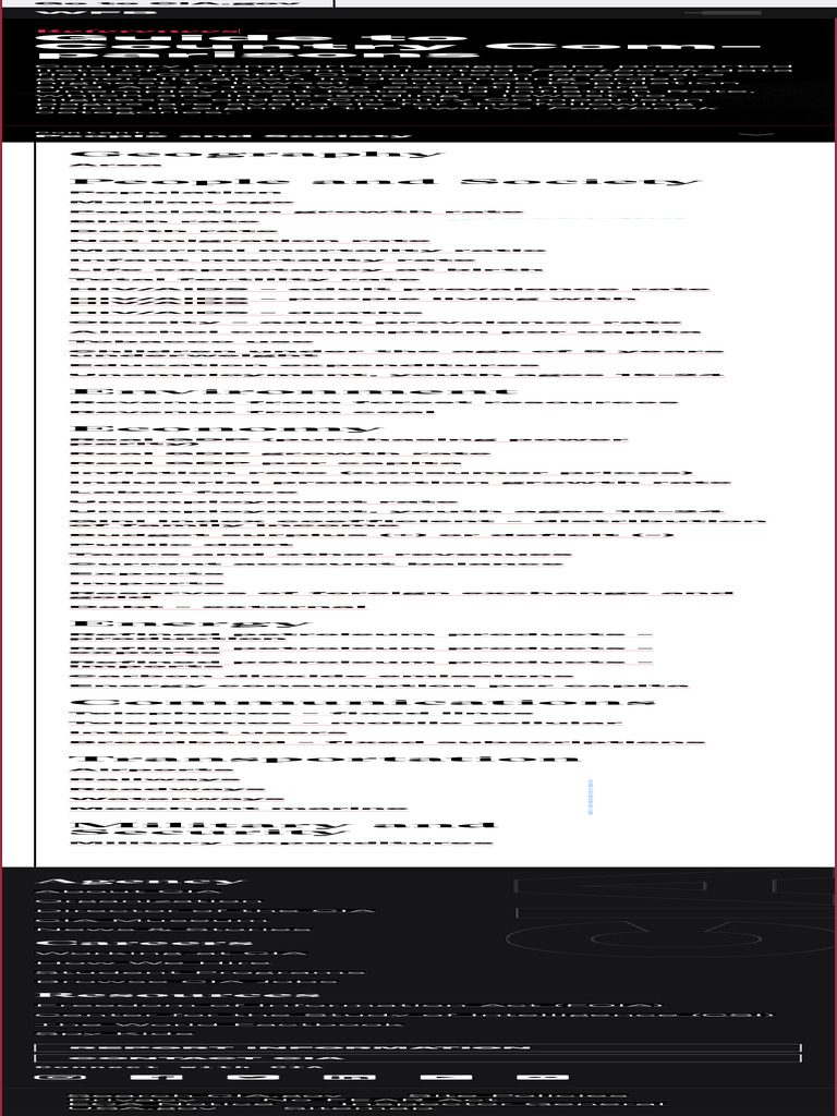 Guide To Country Comparisons - The World Factbook | PDF | Gross ...
