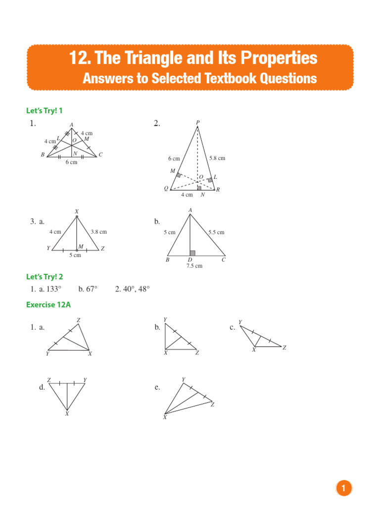 Answer Keys1011985019580165872406019 | PDF | Euclidean Plane Geometry ...