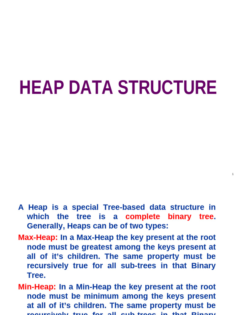 Understanding Binary Heap Structure | PDF | Computer Programming ...