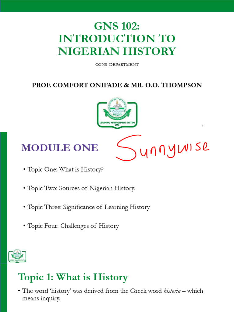 Gns 102 -Intro | PDF | Oral Tradition | Archaeology