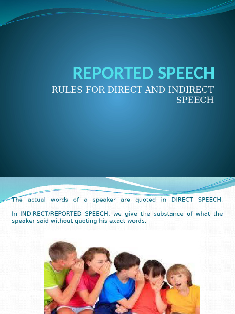 Reported Speech | PDF | Language Mechanics | Linguistics
