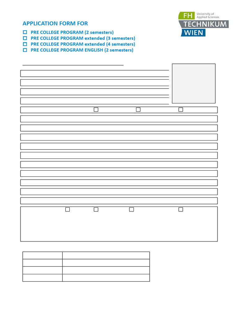 Application Form PCP General 2 | PDF | University And College Admission | Bachelor's Degree