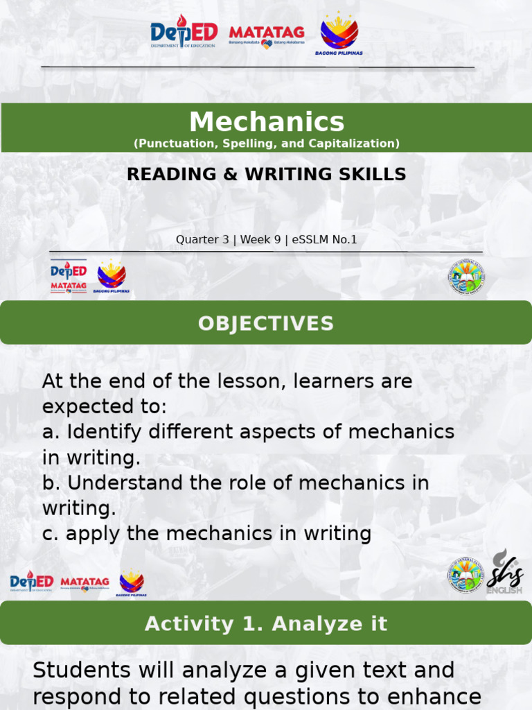 Mechanics | PDF | Comma | Adjective
