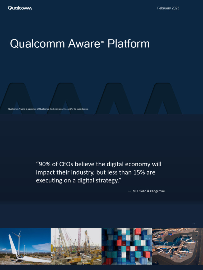 Qualcomm Aware Platform Slides | PDF | Internet Of Things | Supply Chain