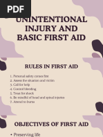 First Aid Objectives and Principles Guide | PDF | First Aid | Emergency