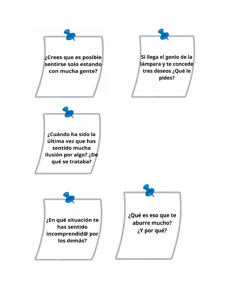 Tarjetas Emocionate | PDF