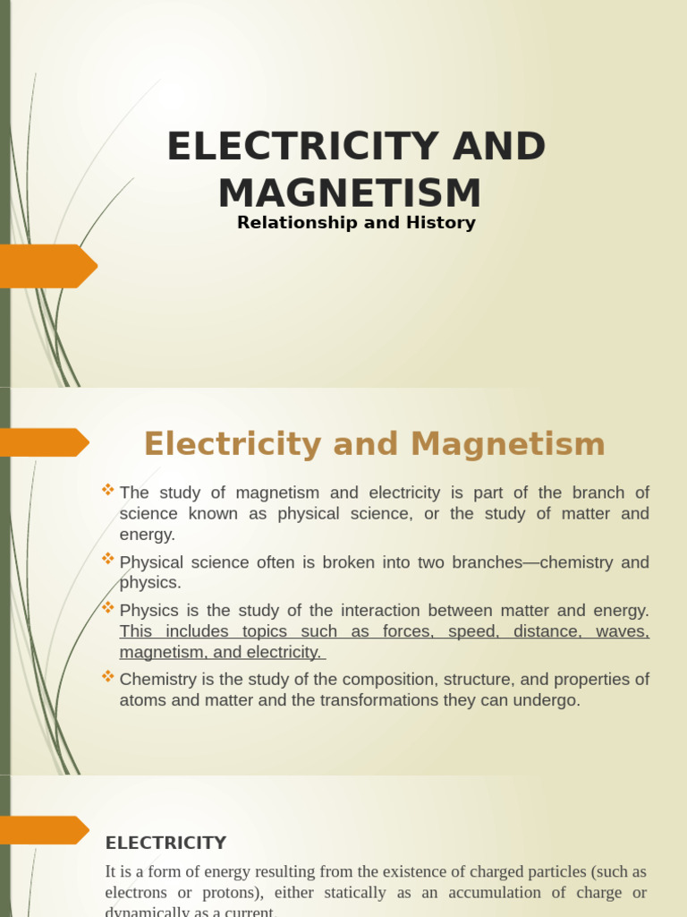 I. Electricity and Magnetism History Lesson 1 | PDF | Electric Charge ...