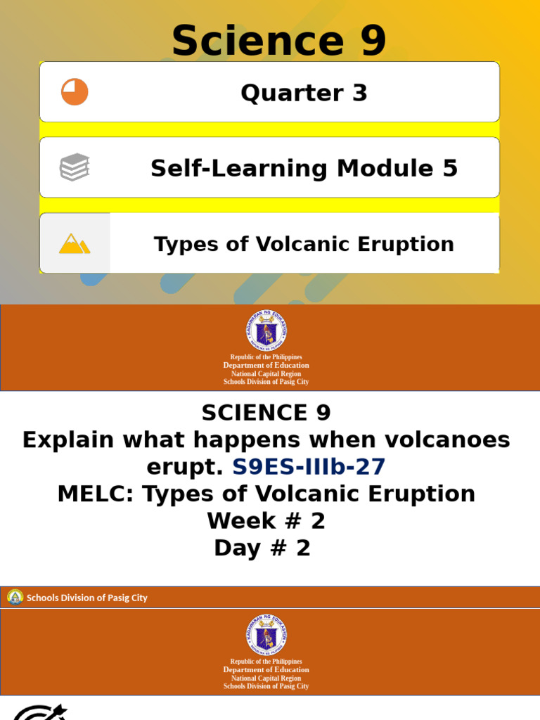 SCIENCE-9-Q3-M5-TYPES-OF-VOLCANIC-ERUPTION | PDF | Types Of Volcanic ...