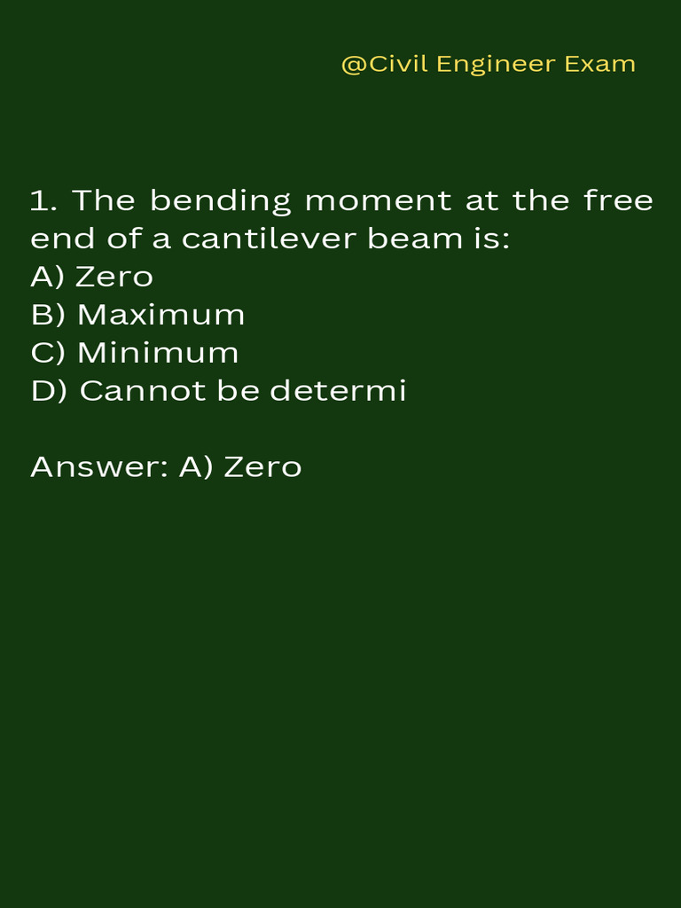 Strength of Material MCQ Part1 | PDF | Bending | Beam (Structure)