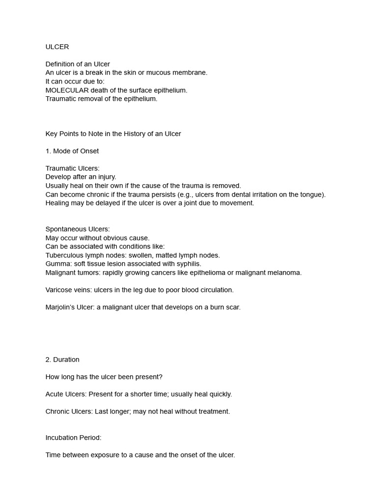 ULCER | PDF | Vein | Edema