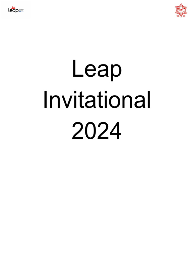 Leap Invitational May 2024 - Competition Handbook | PDF | Gymnastics | Physical Exercise