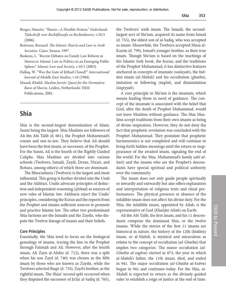 Shia | PDF | Shia Islam | Isma'ilism