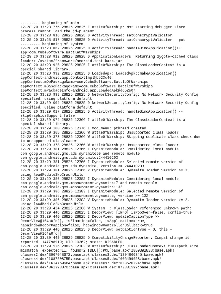 Battle of Warships Debugging Logs | PDF | Computer Programming | Computing