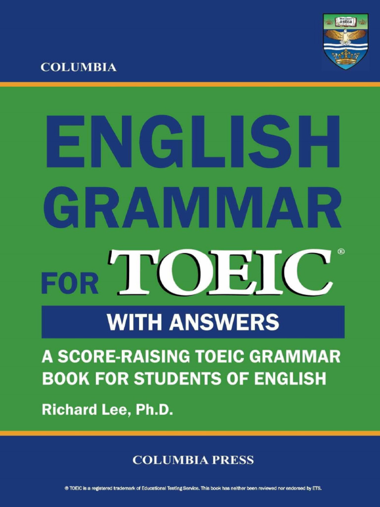 English Grammar For TOEIC | PDF | Verb | English Grammar