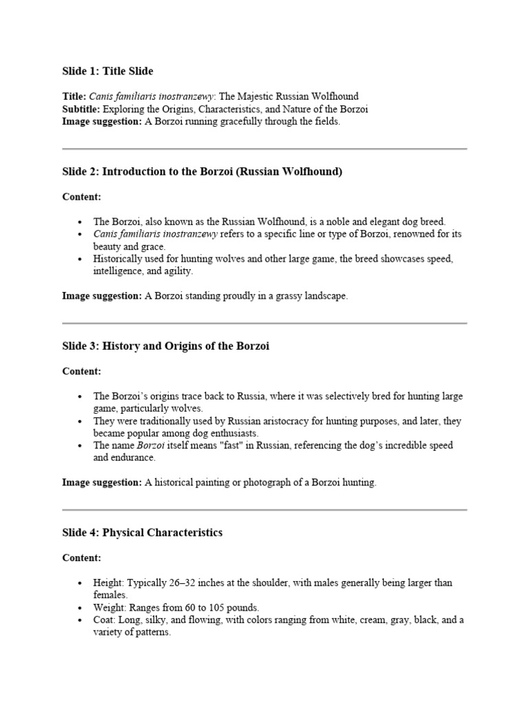 Canis familiaris inostranzewy Overview | PDF | Dogs | Subspecies Of ...