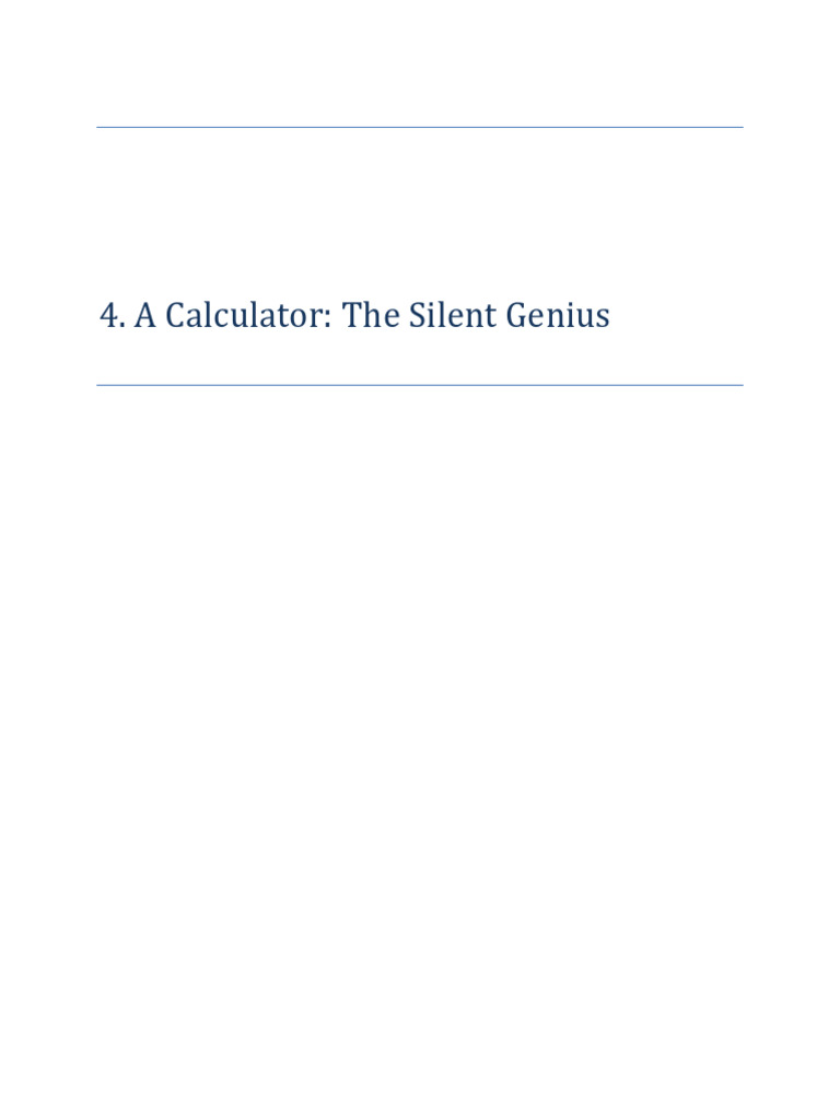 The Importance of Calculators Today | PDF
