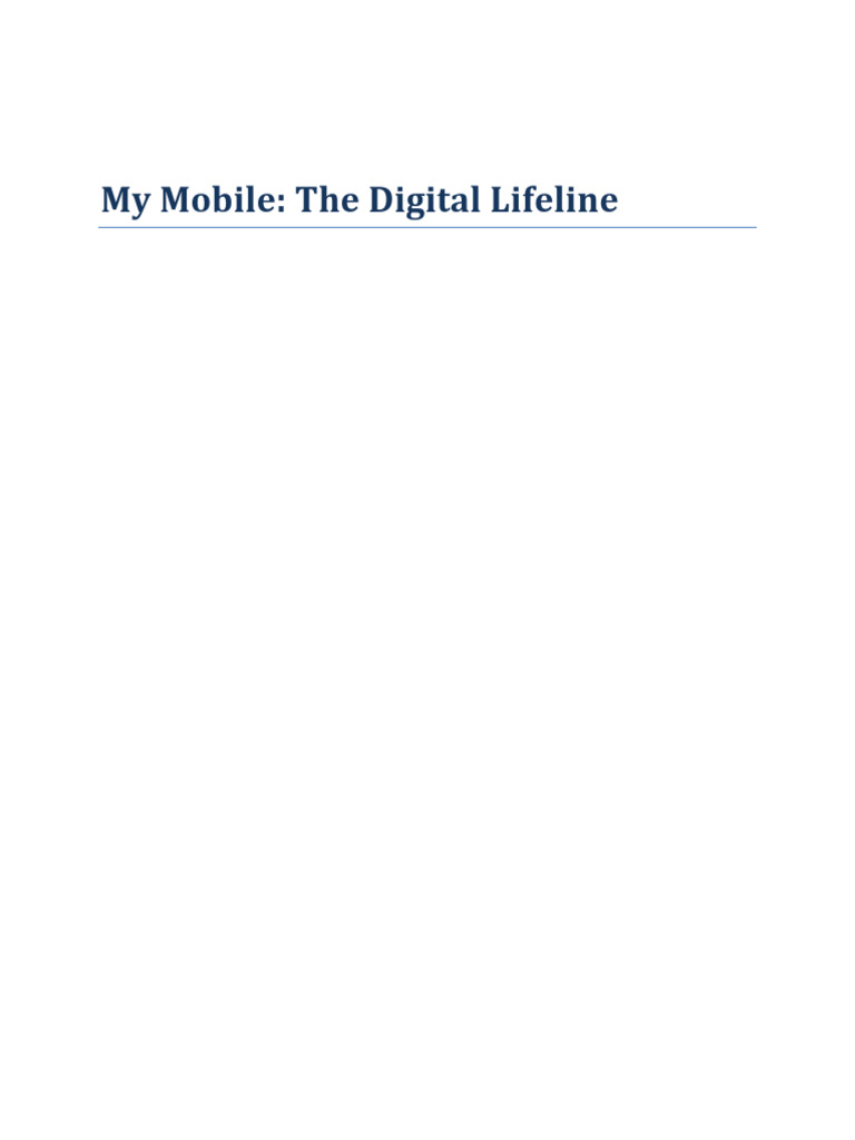 Mobile Phones: Essential Daily Tools | PDF