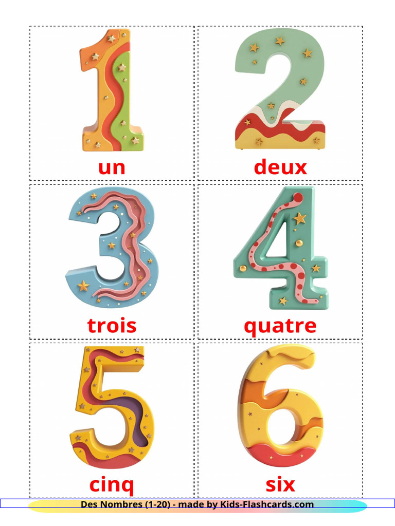 des-nombres-(1-20)-6-a4 | PDF