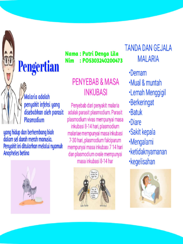 Leaflet Imunisasi Dan Malaria | PDF
