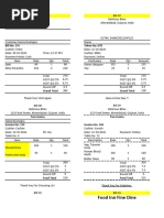 Dhaba Food Bill Format Sample | PDF
