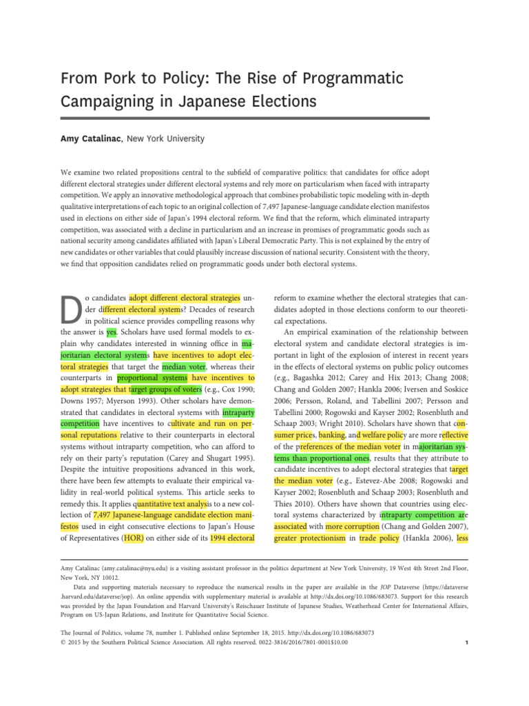 From Pork Barrel To Policy (Rise of Programmatic Campaign in Japan ...