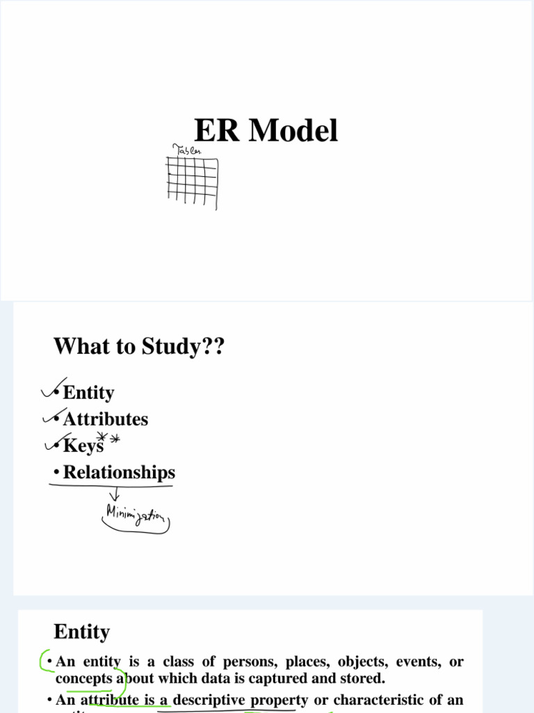 Lec-3 ER Model | PDF