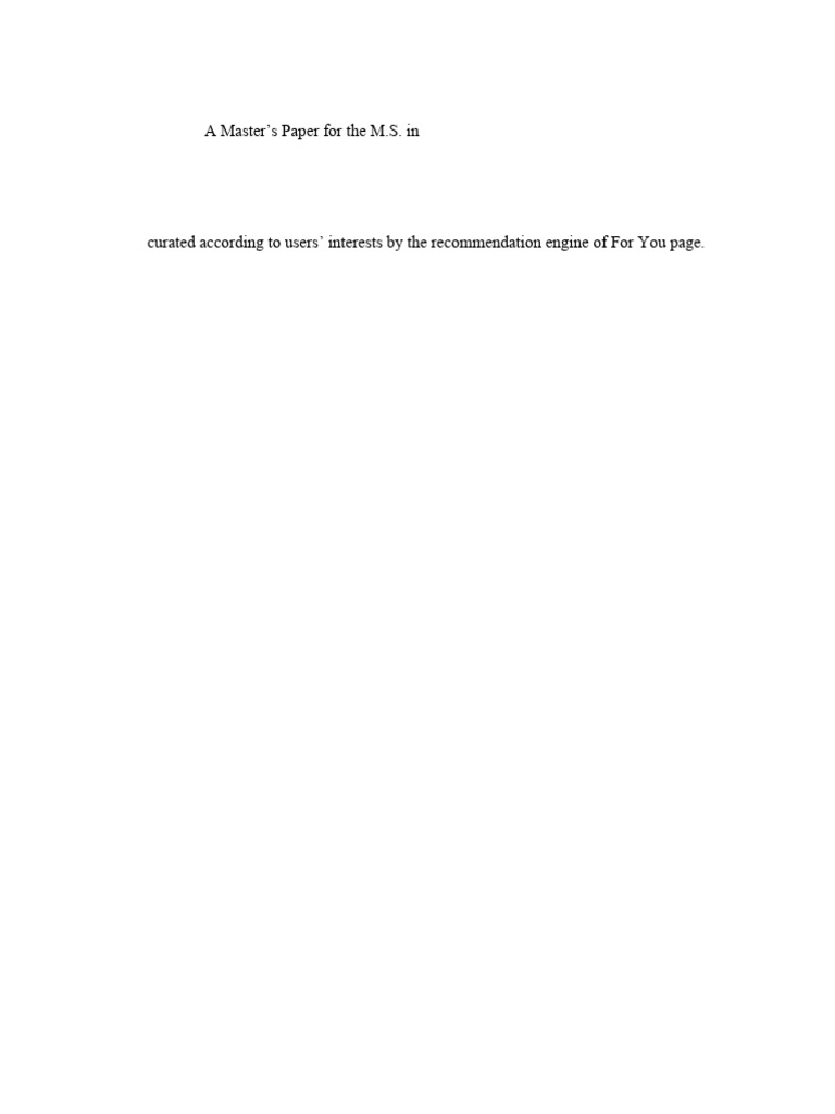 TikTok Recommender System Bias Analysis | PDF | Computing | Cyberspace