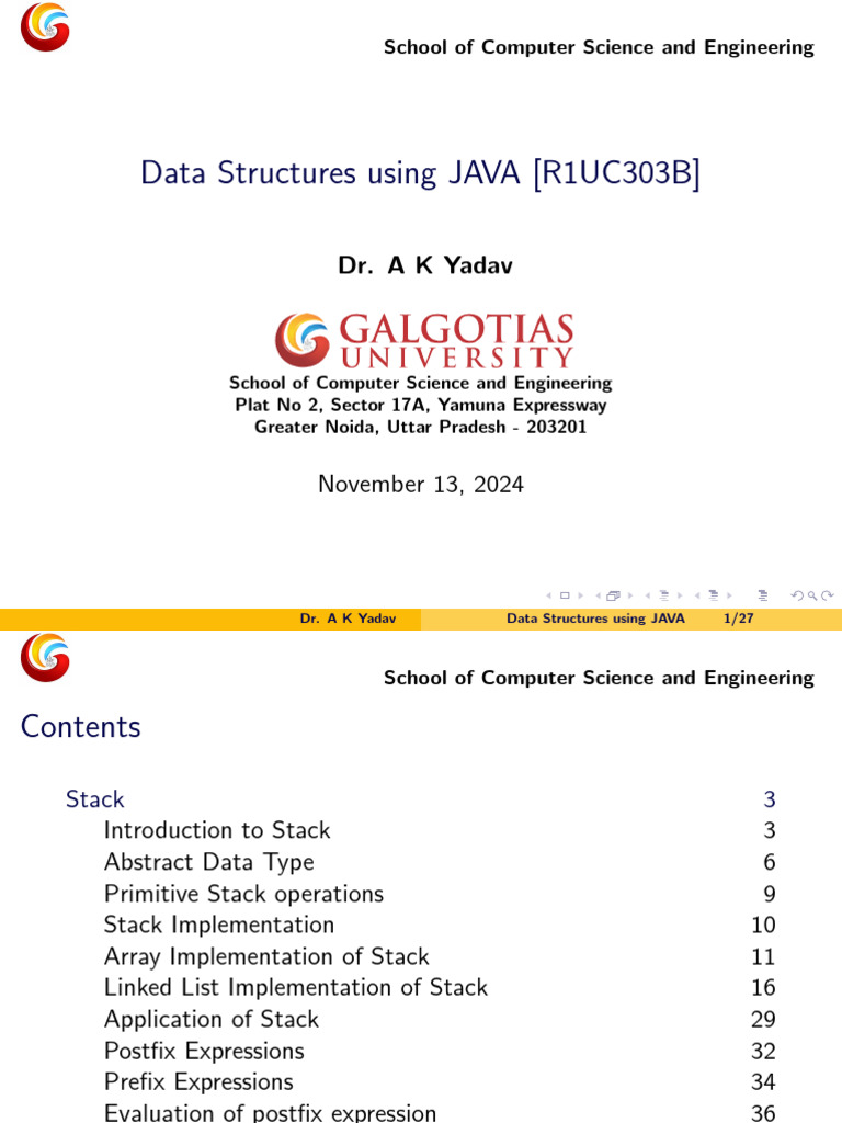 DS E-Content - Module 6 Stack | PDF | Computer Programming | Software Engineering