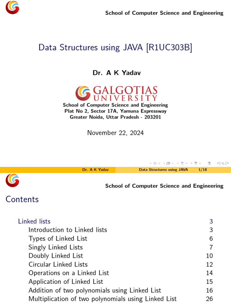 DS E-Content - Module 5 Linked Lists | PDF | Computer Programming | Algorithms And Data Structures