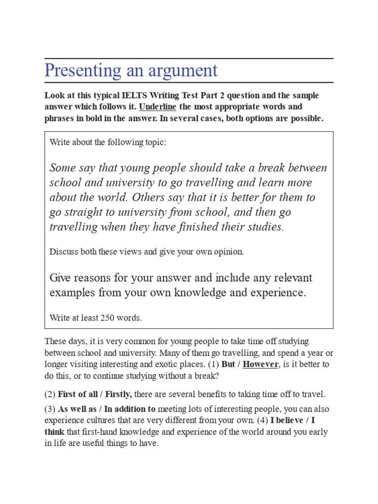 Check Your English_Presenting Arguments and Reasonings | PDF