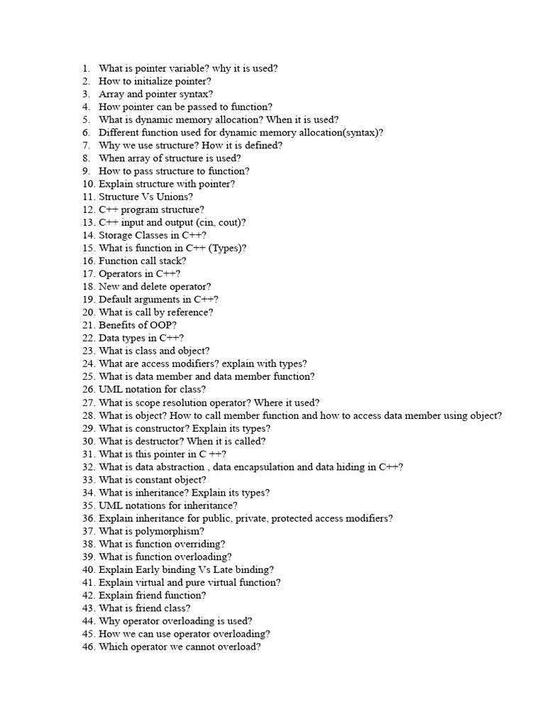 Sample Oral Questions | PDF