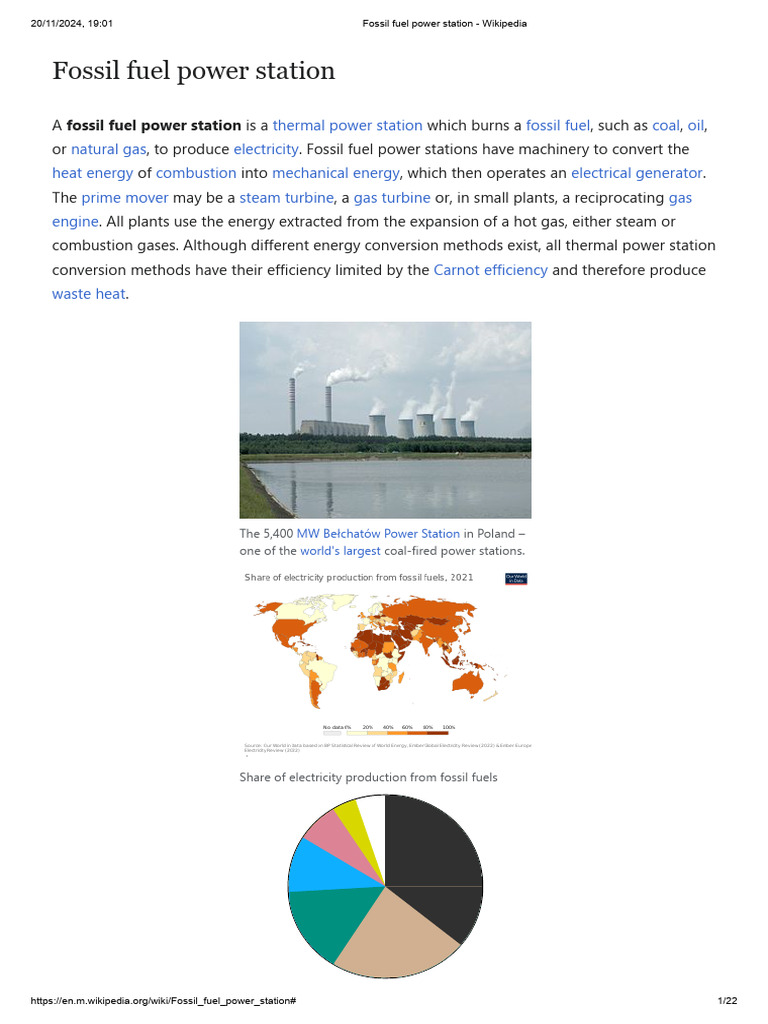 Fossil Fuel Power Station - Wikipedia | PDF | Fossil Fuel Power Station ...