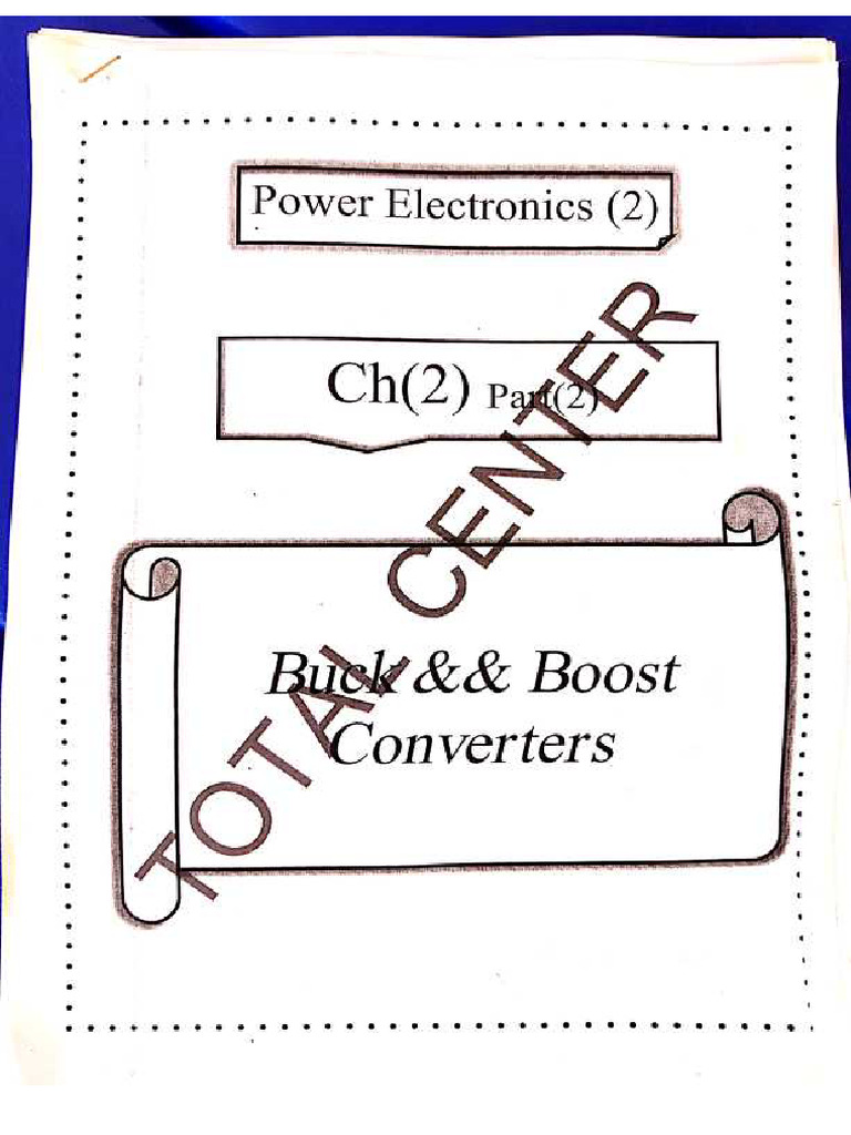 Buck and Boost Coverter | PDF