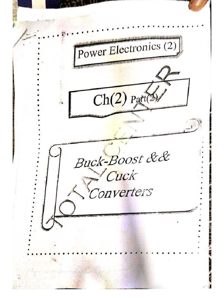 buck-boost & cuk | PDF
