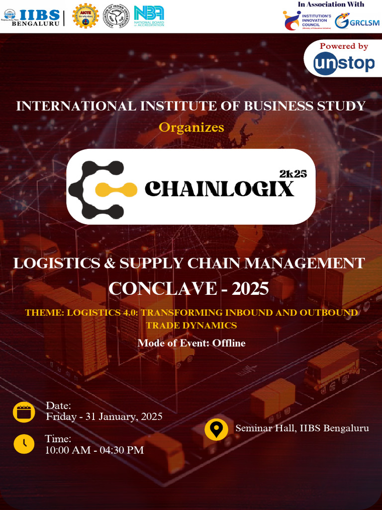 Chainlogix 2K25 Brochure | PDF | Logistics | Supply Chain Management