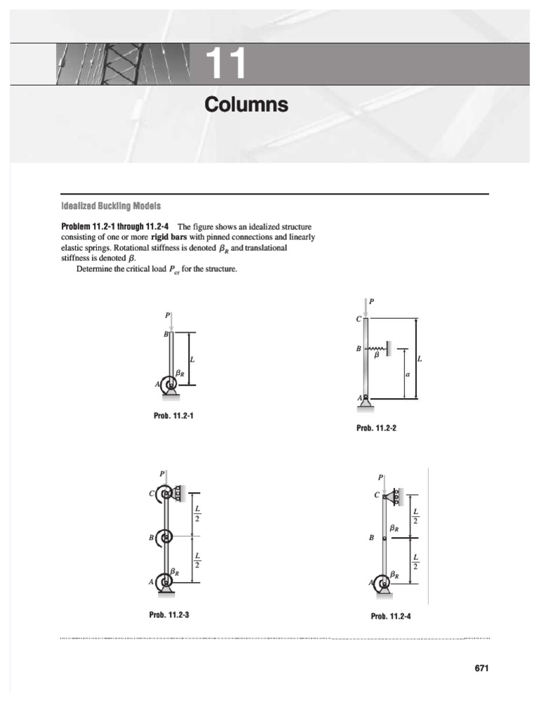 Critical Load Analysis for Pinned Columns | PDF | Buckling | Mechanical ...