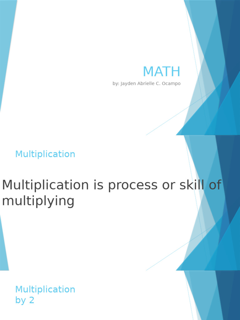 MATH Lesson 1 | PDF