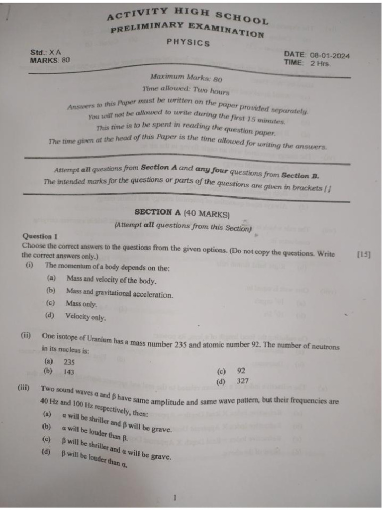 Activity Physics | PDF