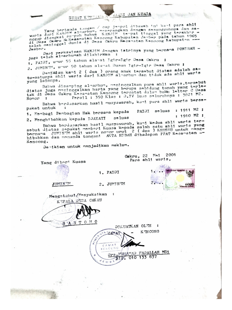 Surat Kuasa | PDF