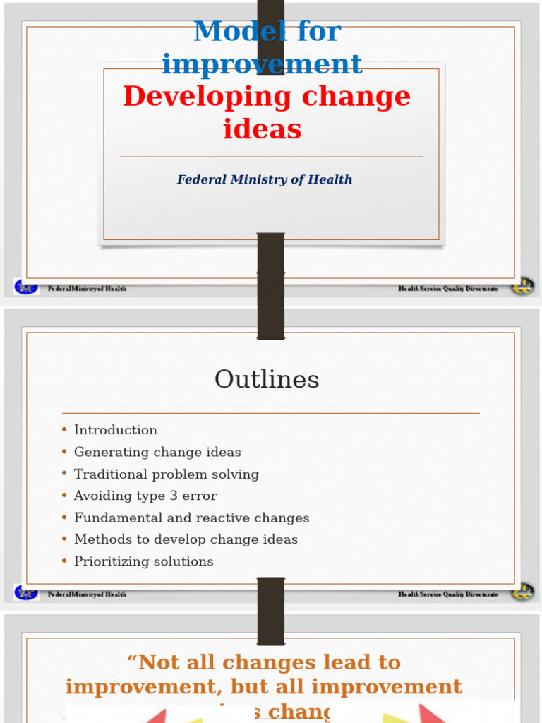 Developing Change Ideas | PDF | Thought | System