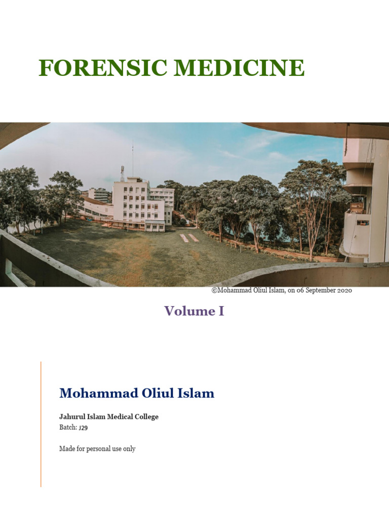 Forensic Medicine Essentials | PDF | Autopsy | Death