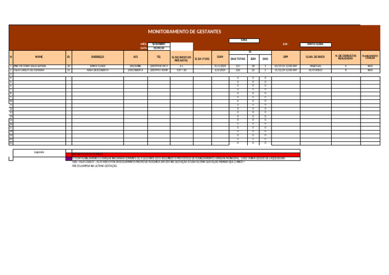 Planilha Modelo Rami Atual Santa Clara Meire - 19-09 Sete | PDF ...