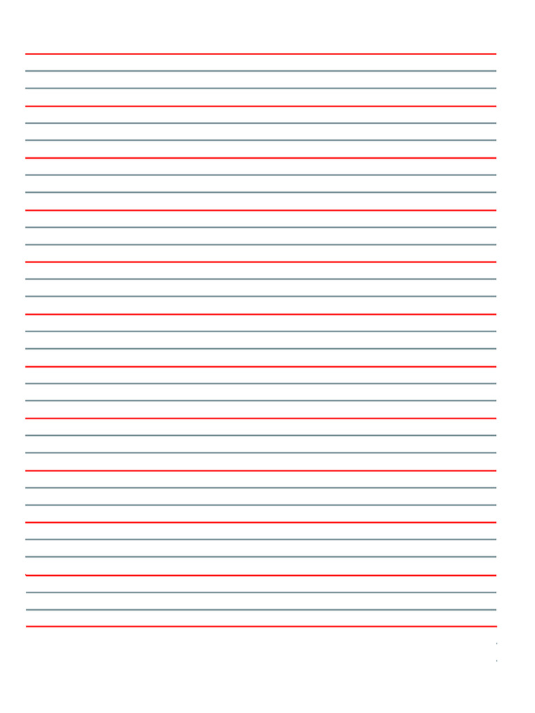 Handwriting Paper Large Lines | PDF