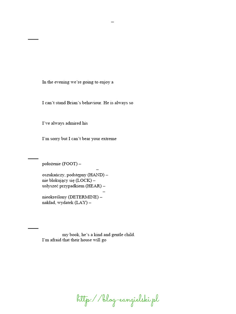 Proficiency C2 CPE Vocabulary Exercises 16 1 | PDF