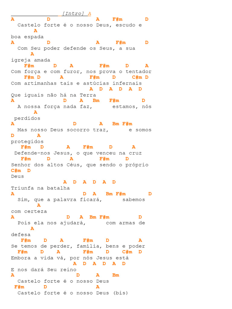 Partitura de Castelo Forte | PDF