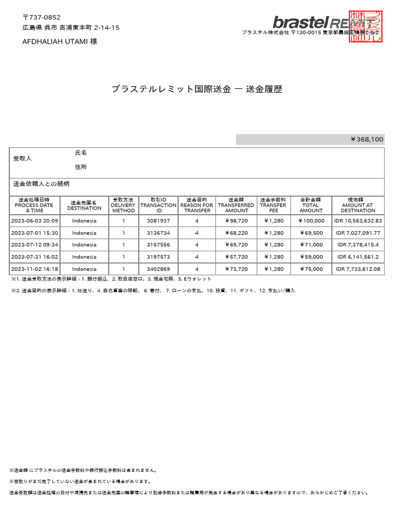 Remittance Statement 2024-11-16 | PDF