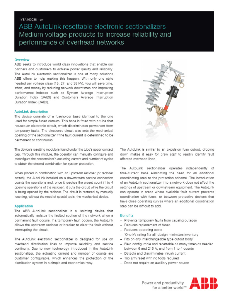 03- Flyer Standard AutoLink | PDF | Fuse (Electrical) | Power Engineering
